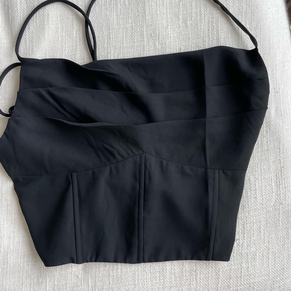 Tops | New Medusa Small Elevated Basic Black Top | Poshmark